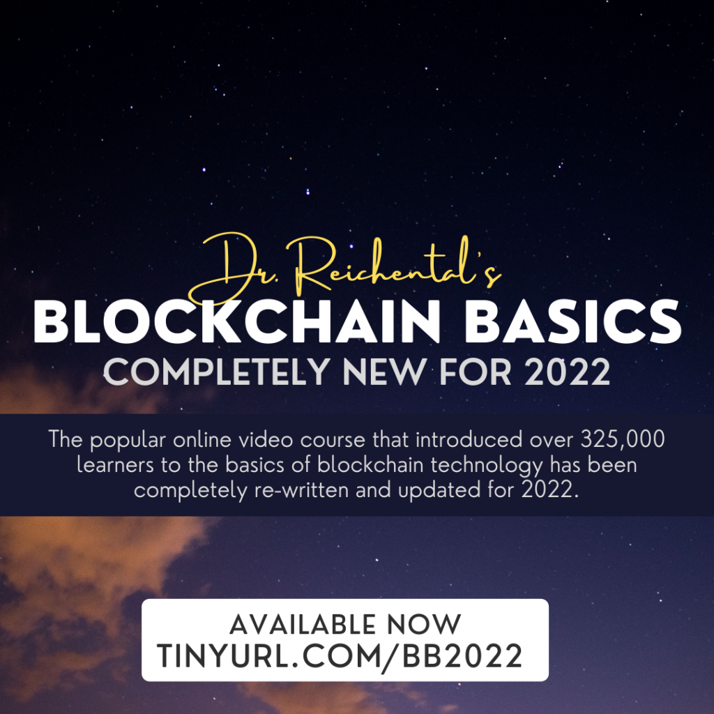 VIDEO: Blockchain Basics Update 2022 - Jonathan Reichental, PhD